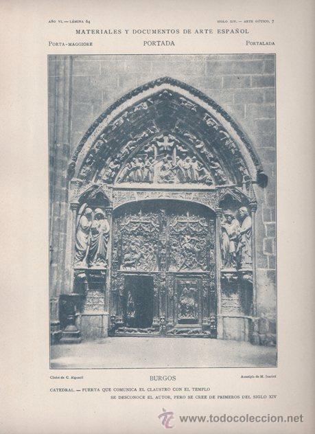 autotipia original de 1906. burgos. catedral. p - Compra venta en ...
