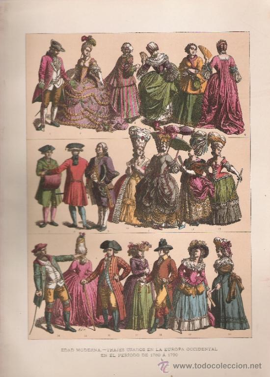 edad moderna - trajes usados en la europa occid - Comprar Láminas ...
