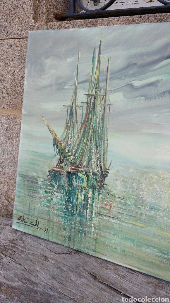 óleo de julio sanz estañol 1971 - Comprar Pintura al Óleo Contemporánea ...