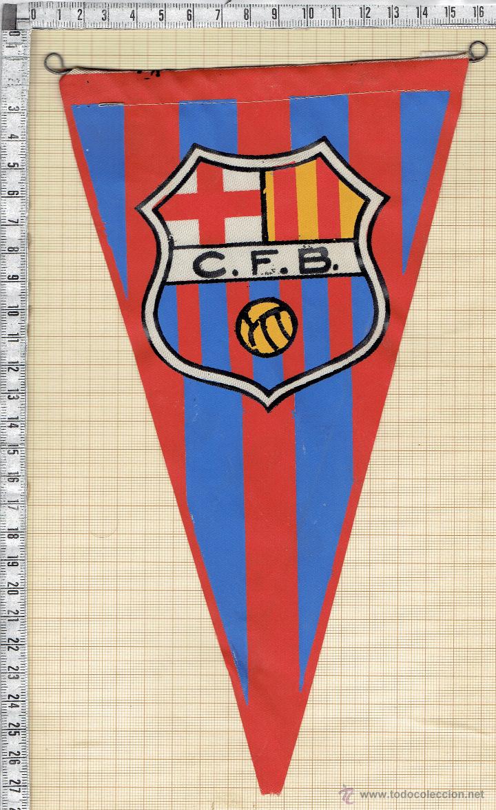 Banderín Club Fútbol Barcelona Colección Carame Comprar Banderas Y
