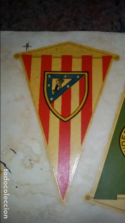 antigua lamina con 18 banderines de equipos de - Comprar Banderas y ...