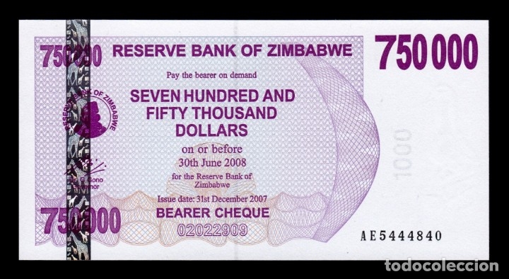 Collectibles Art & Collectibles Coins & Money Banknote Zimbabwe Pick ...