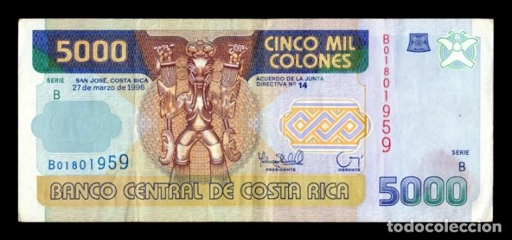 costa rica 5000 colones 1996 pick 266 mbc vf - Comprar Billetes ...