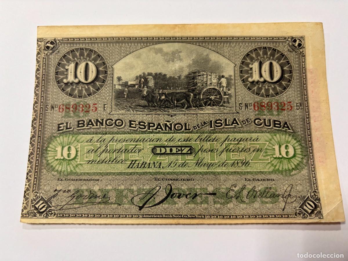 billete. banco español de la isla de cuba. 1896 - Buy Old international ...