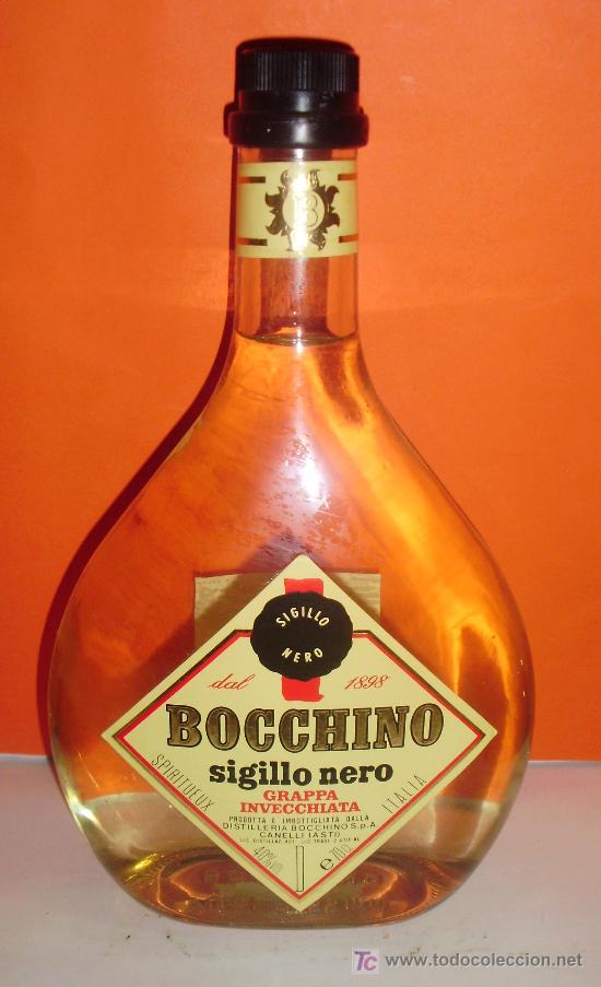 botella de licor grappa bocchino sigilo nero. d - Comprar Botellas ...