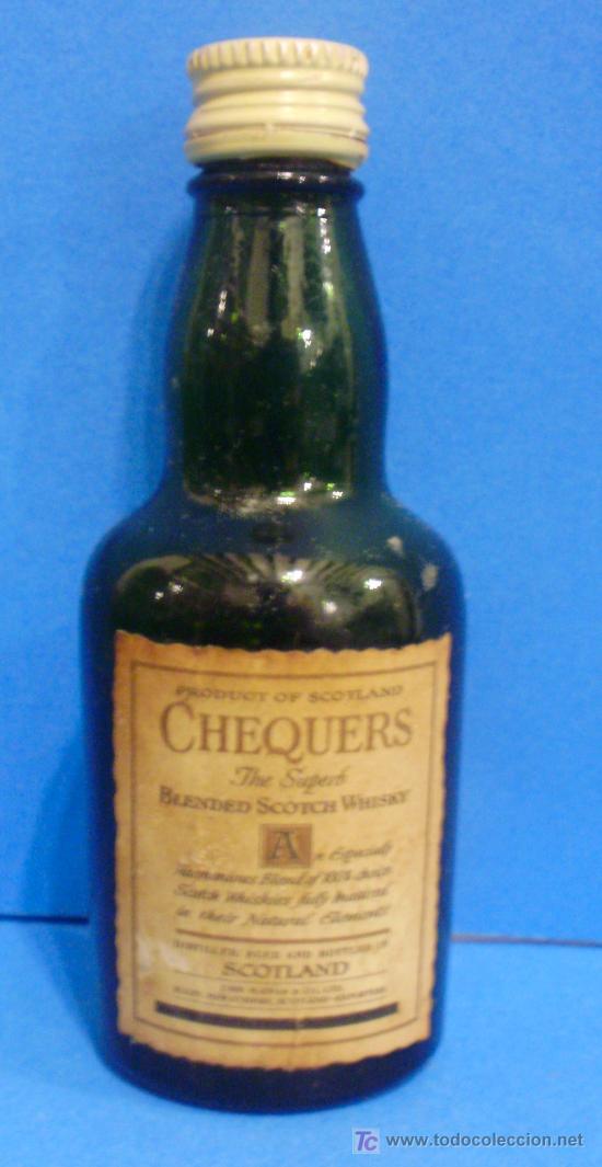 botellin de whisky escoces chequers. destileria - Comprar Botellas ...