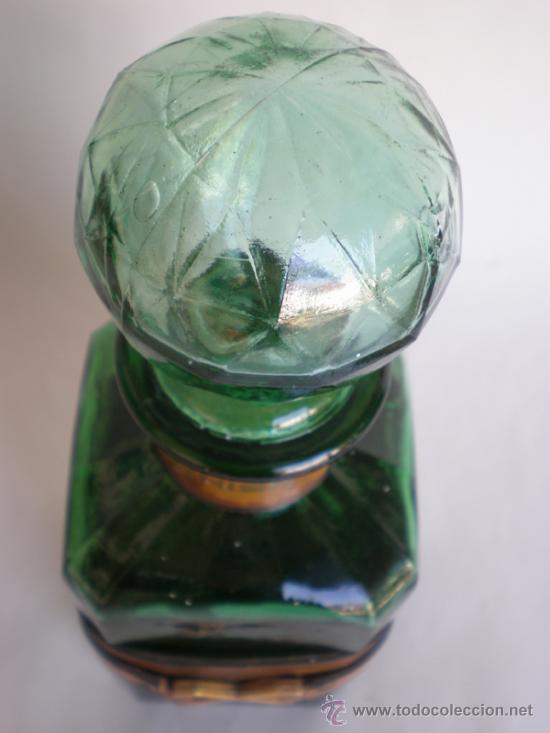 botella whisky vintage, color verde con adorno - Comprar Botellas ...