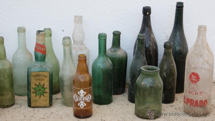 lote completo de botellas antiguas - ver fotogr - Comprar Botellas ...