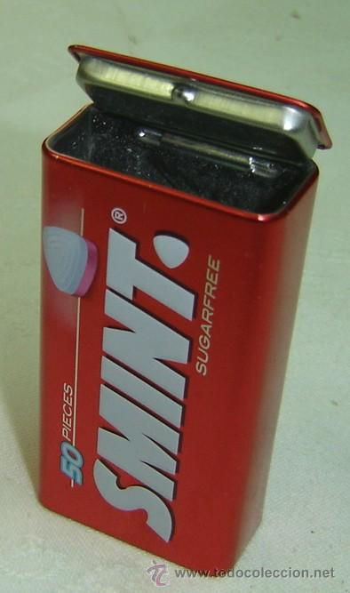 caja metalica pastillas smint color rojo - Compra venta en todocoleccion