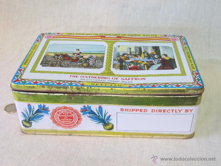 caja metalica antigua de azafran - Comprar Cajas antiguas y cajitas ...