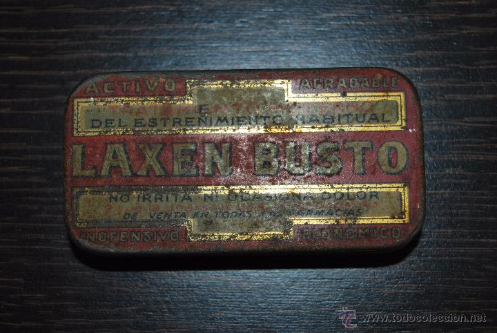 lata de laxen busto - cajita de laxante - caja - Comprar Cajas antiguas ...