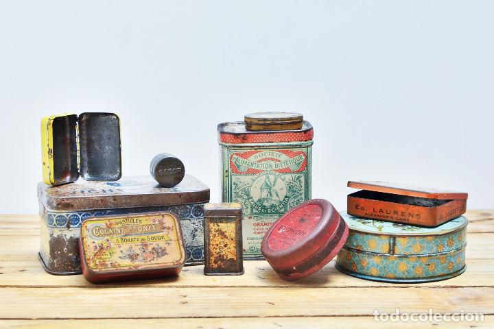 mini caja metálica redonda azafrán sabor - pequ - Buy Antique Boxes and ...