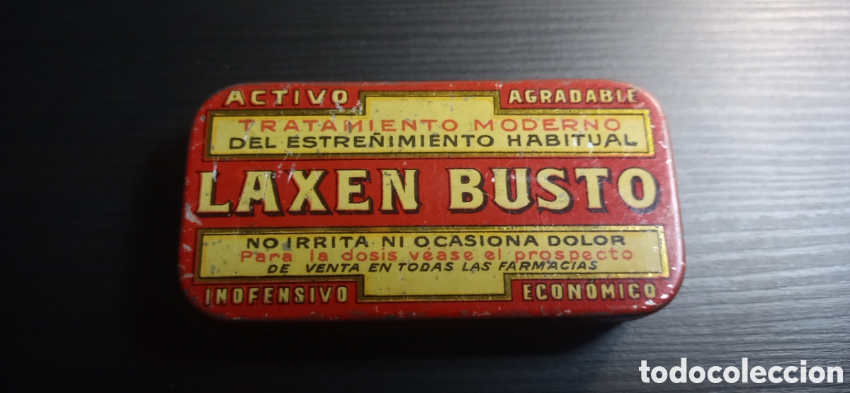 caja lata laxen busto - Compra venta en todocoleccion