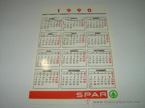 calendario....spar...año.1990 - Comprar Calendarios antiguos en ...