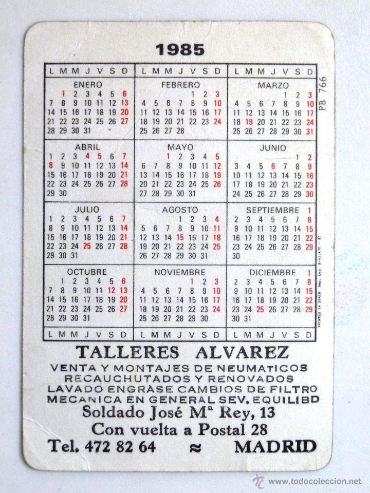 calendario de bolsillo 1985. coches antiguos. - Comprar Calendarios ...