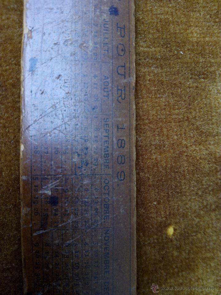 calendario de 1889 de madera, en forma de calza - Comprar Calendarios ...