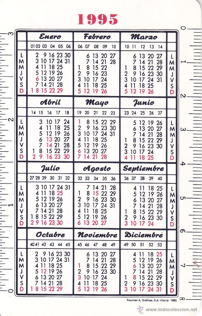calendario fournier 1995 asociación amigos de f - Comprar Calendarios ...