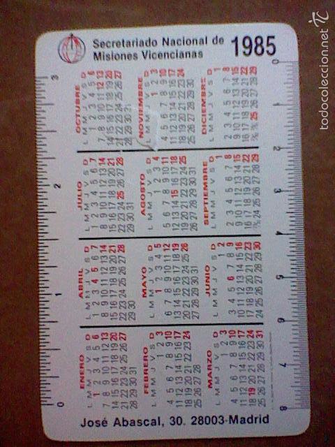 calendario 1985 misiones vicencianas (bebe) - Comprar Calendarios ...