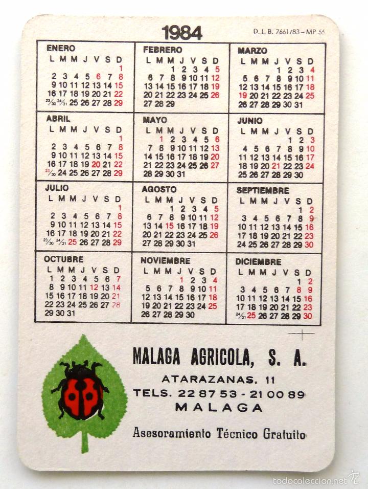 calendario de bolsillo 1984. flores. cuadros. m - Comprar Calendarios ...