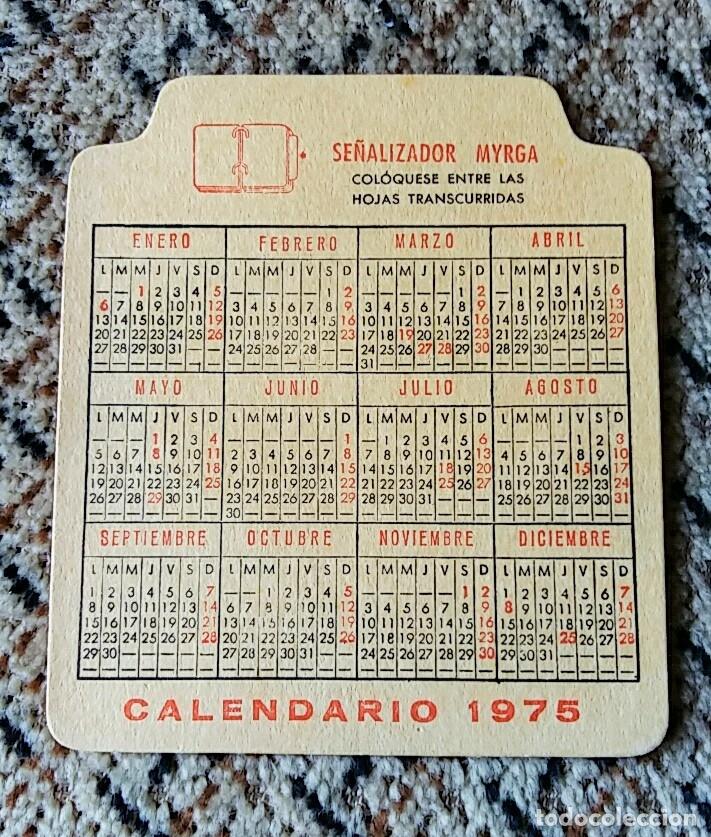 señalizador publicidad myrga. calendario 1975 - Compra venta en ...