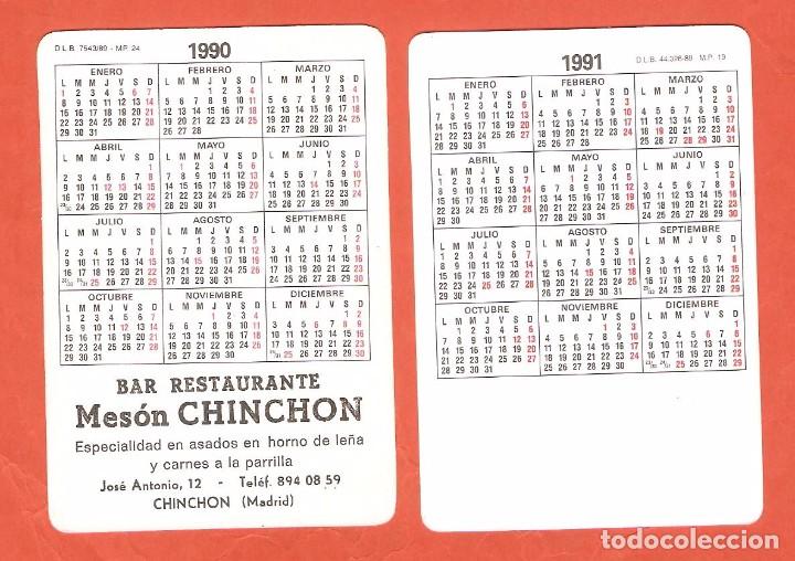 2 calendarios bolsillo de serie años 1990 - Comprar Calendarios ...