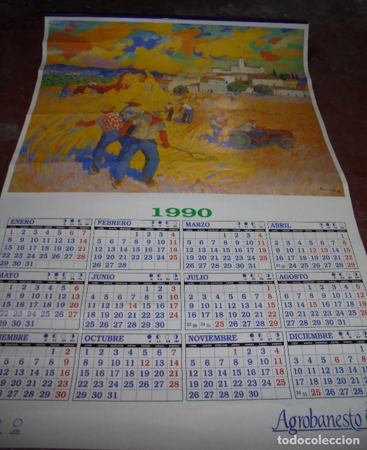 cartel gran formato calendario 1990. pulicidad - Comprar Calendarios ...