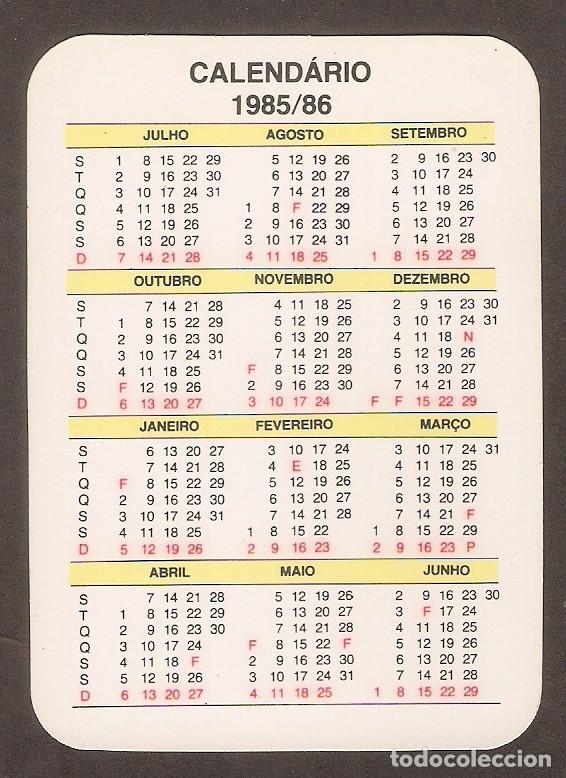 calendario bolsillo portugal año 1985 - 86 banc - Comprar Calendarios ...