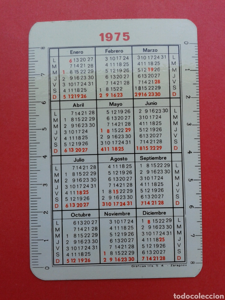 calendario gran hotel 1975 - Comprar Calendarios antiguos en ...