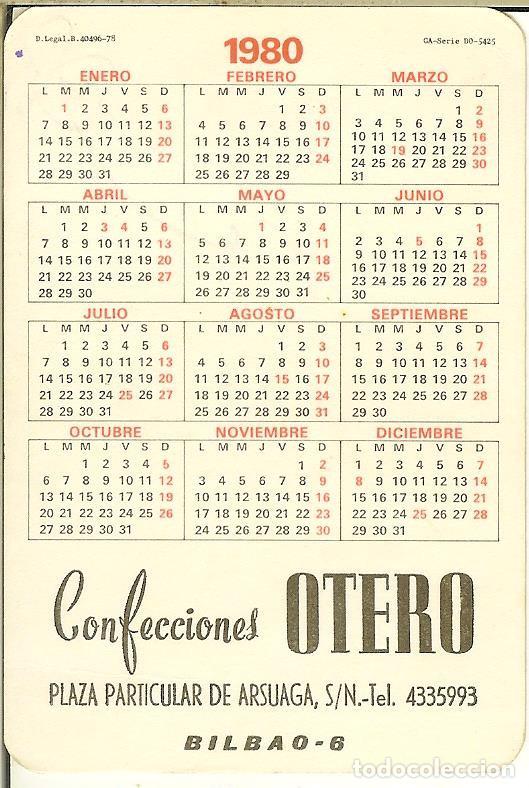 calendario de serie - 1980 - bo 5425 - confecci - Comprar Calendarios ...