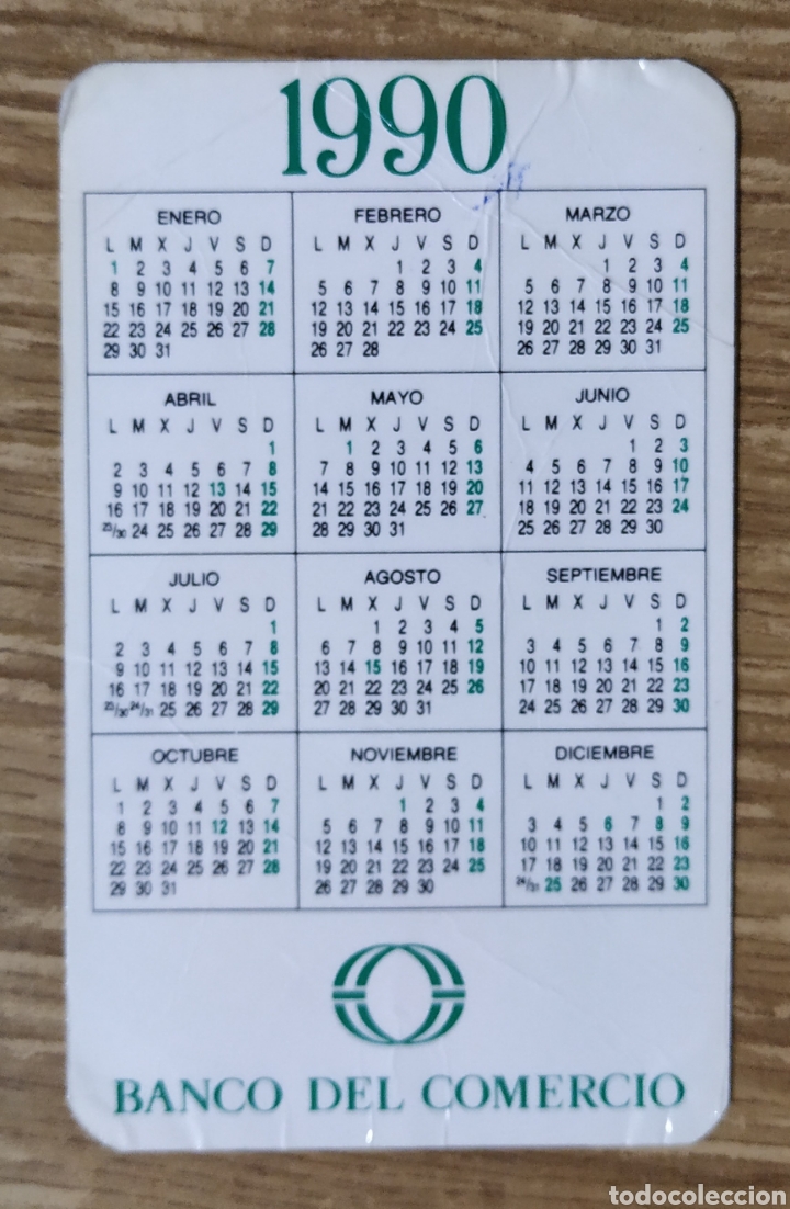 calendario de bolsillo año 1990. banco del come - Comprar Calendarios ...