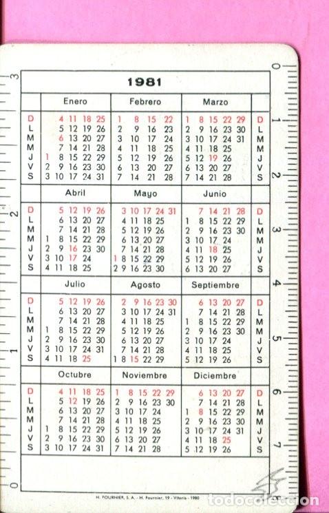 calendario fournier banesto año 1981 - Comprar Calendarios antiguos en ...