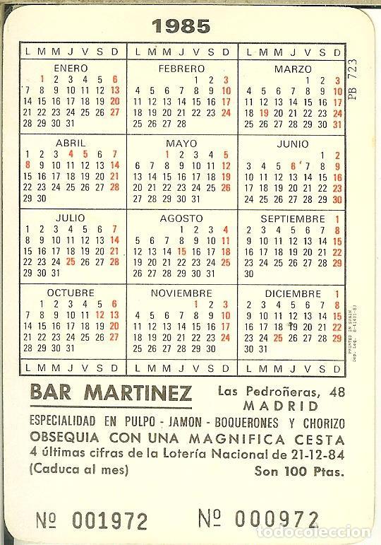 calendario de serie - 1985 - pb - 723 - Comprar Calendarios antiguos en ...