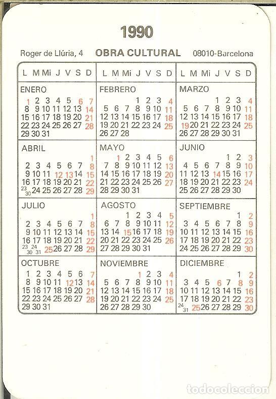 calendario publicidad - 1990 - obra cultural - Comprar Calendarios ...