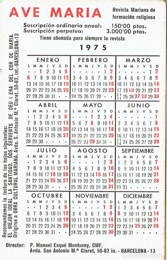 calendario 1975 publicidad revista mariana de f - Comprar Calendarios ...