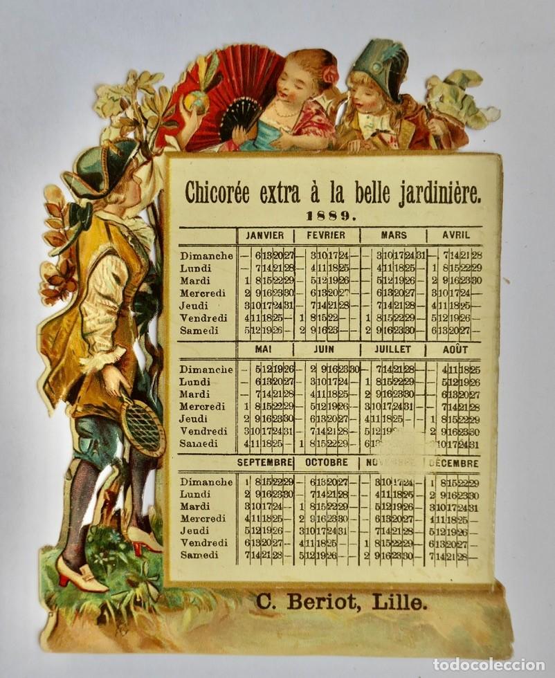 calendario 1889- papel troquelado -chicoree ext - Compra venta en ...