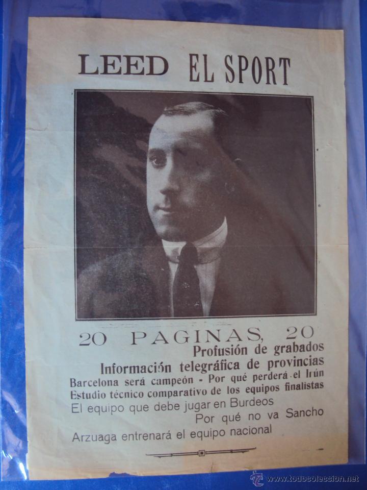 (f-0723)panfleto leed el sport,foot-ball años 2 - Comprar Carteles de ...