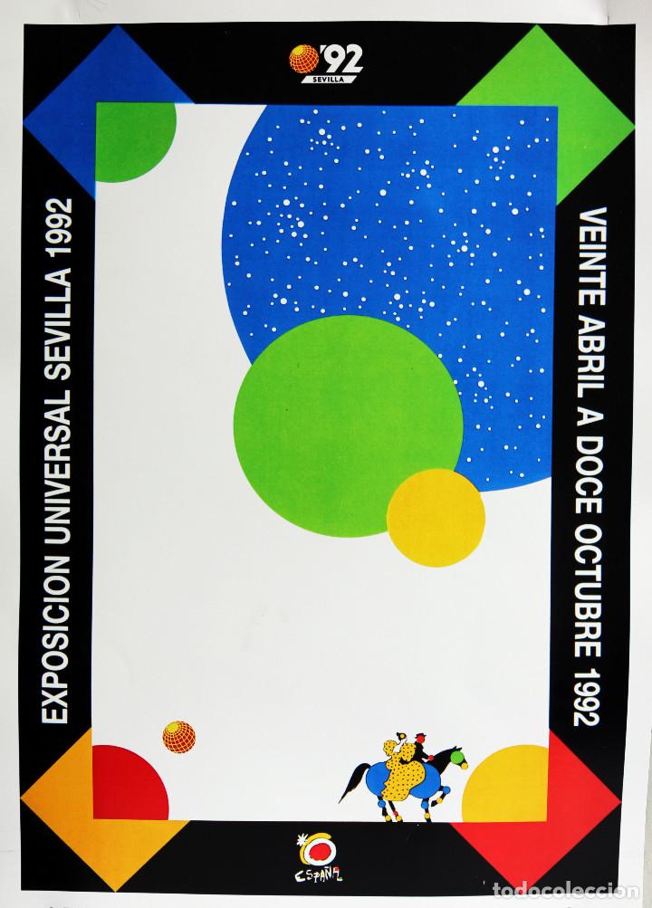lamina cartel poster anunciador expo 92 sevilla - Comprar Carteles ...