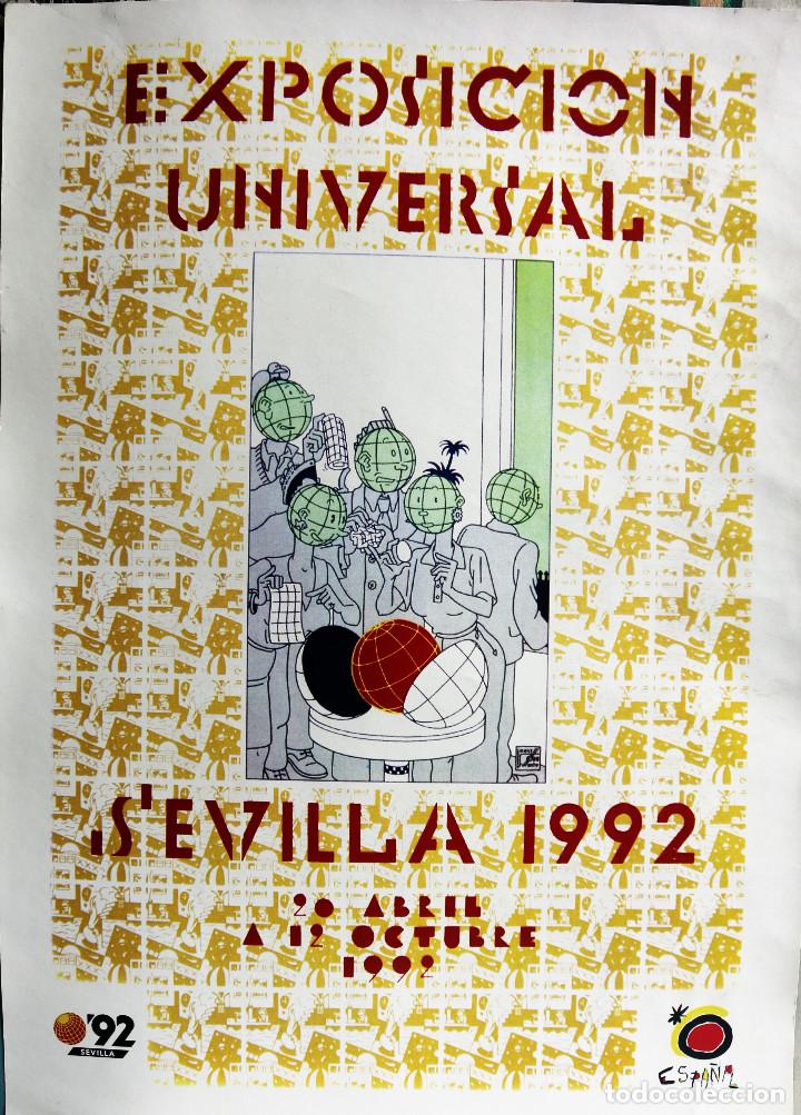 lamina cartel poster anunciador expo 92 sevilla - Comprar Carteles ...