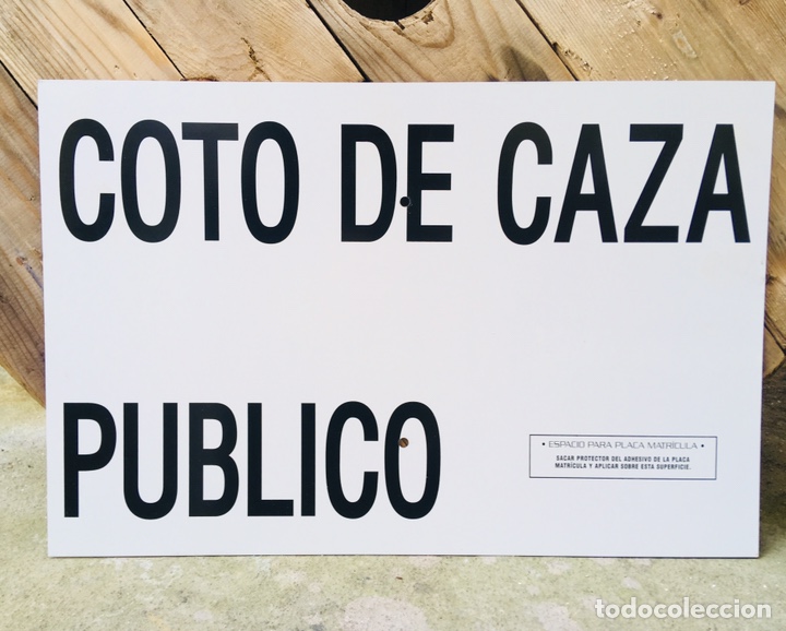 lote de 5 cartel coto de caza público letrero d - Acheter Affiches ...