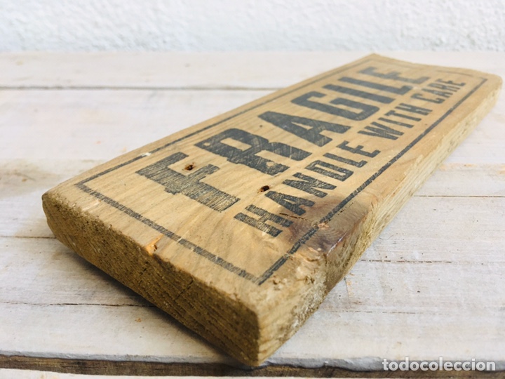 cartel de madera fragile letrero frágil decorac - Comprar Carteles ...