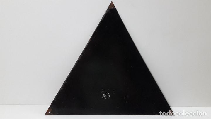 chapa triangular señal de peligro - riesgo de e - Comprar Carteles ...