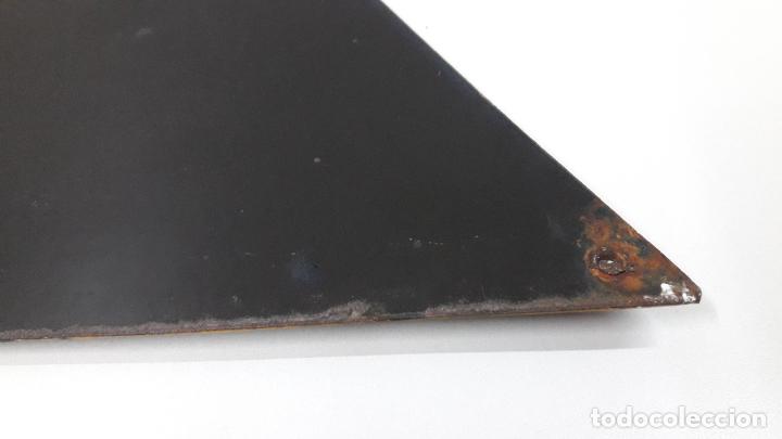 chapa triangular señal de peligro - riesgo de e - Comprar Carteles ...