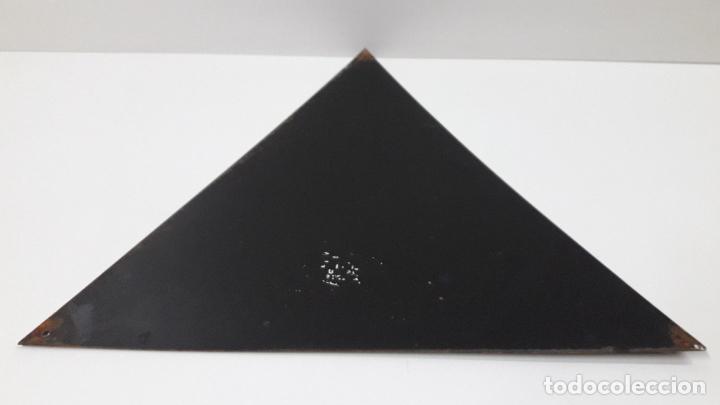 chapa triangular señal de peligro - riesgo de e - Comprar Carteles ...
