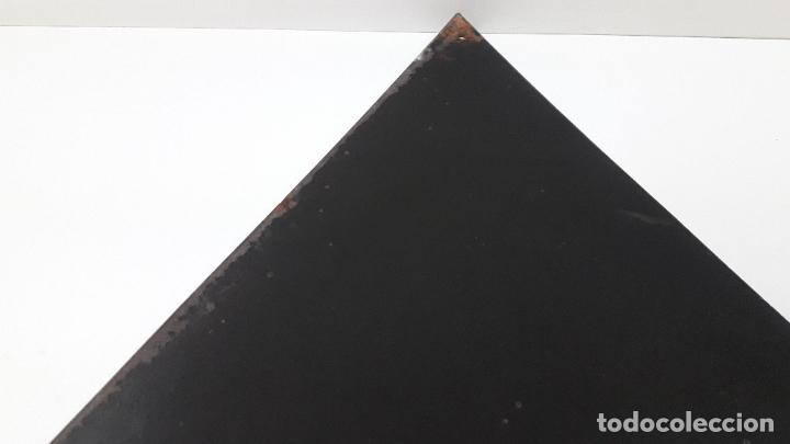 chapa triangular señal de peligro - riesgo de e - Comprar Carteles ...