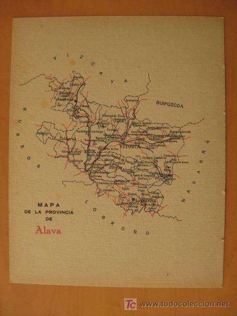 pequeño cartel de alava- mapa de la provincia - Comprar Carteles ...
