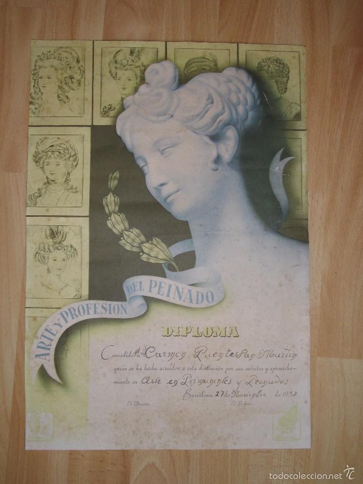 raro cartel diploma original henry colomer titu - Comprar en ...