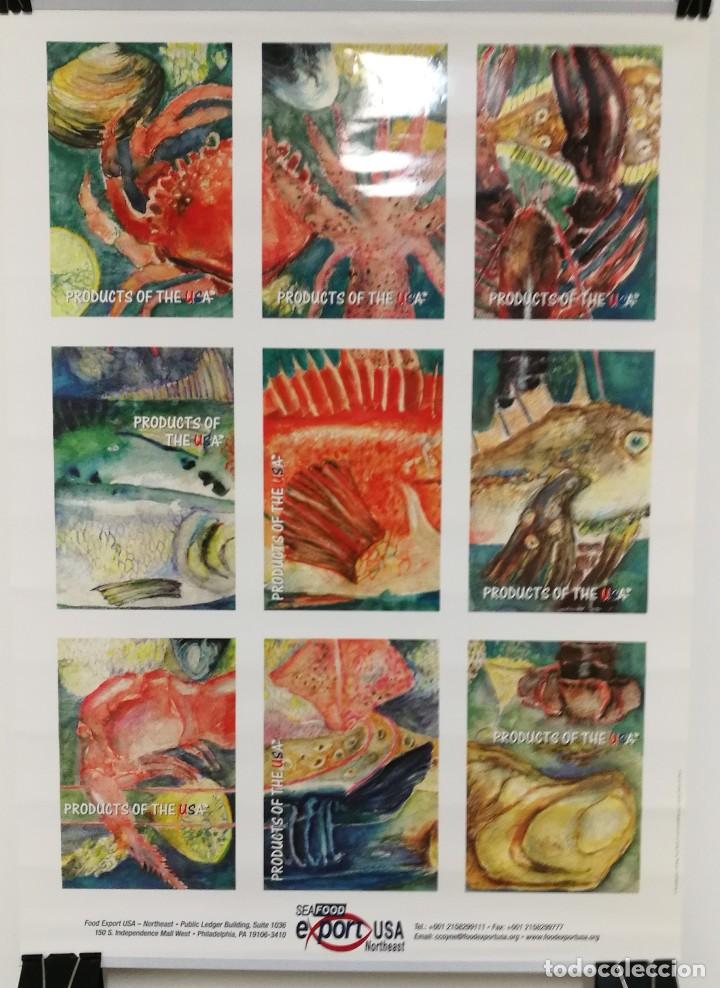poster cartel publicidad pesca seafood export u - Comprar en ...