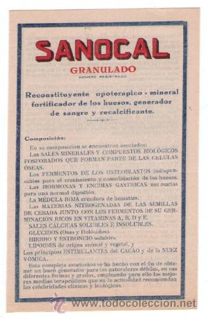 publicidad farmacia - medicamento. sanocal gran - Compra venta en ...