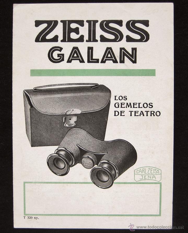 catalogo prismáticos gemelos galan carl zeiss j - Comprar Catálogos ...