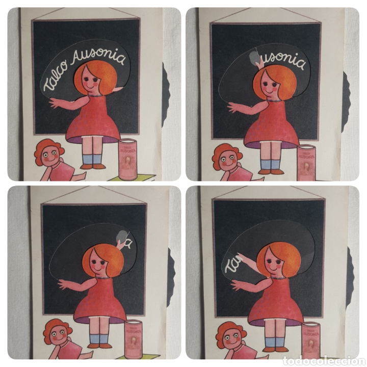 tarjeta publicidad ”talco ausonia” 1970 pop up. - Buy Antique ...